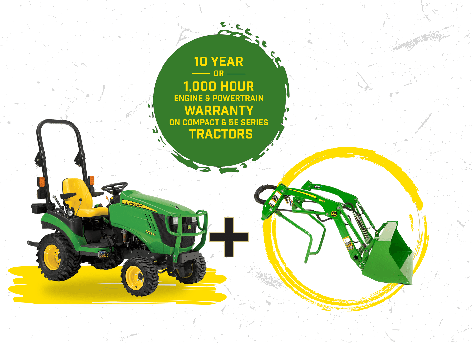 The Backyard | John Deere-1025R + Loader Compact Utility Tractor
